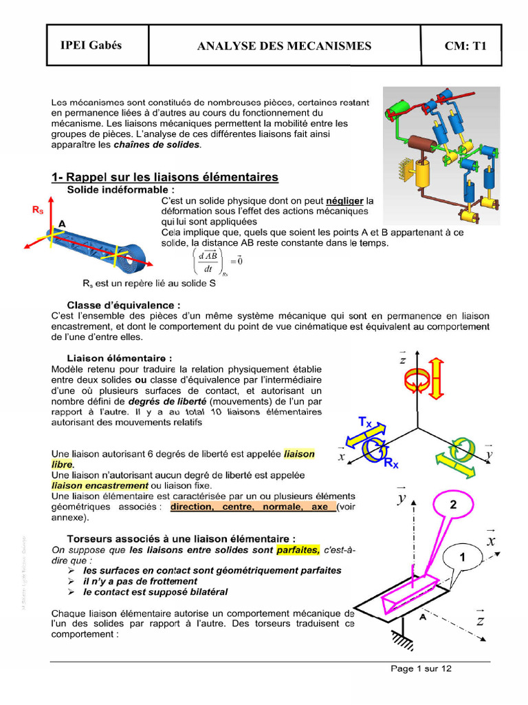 Theorie Mecanismes | PDF