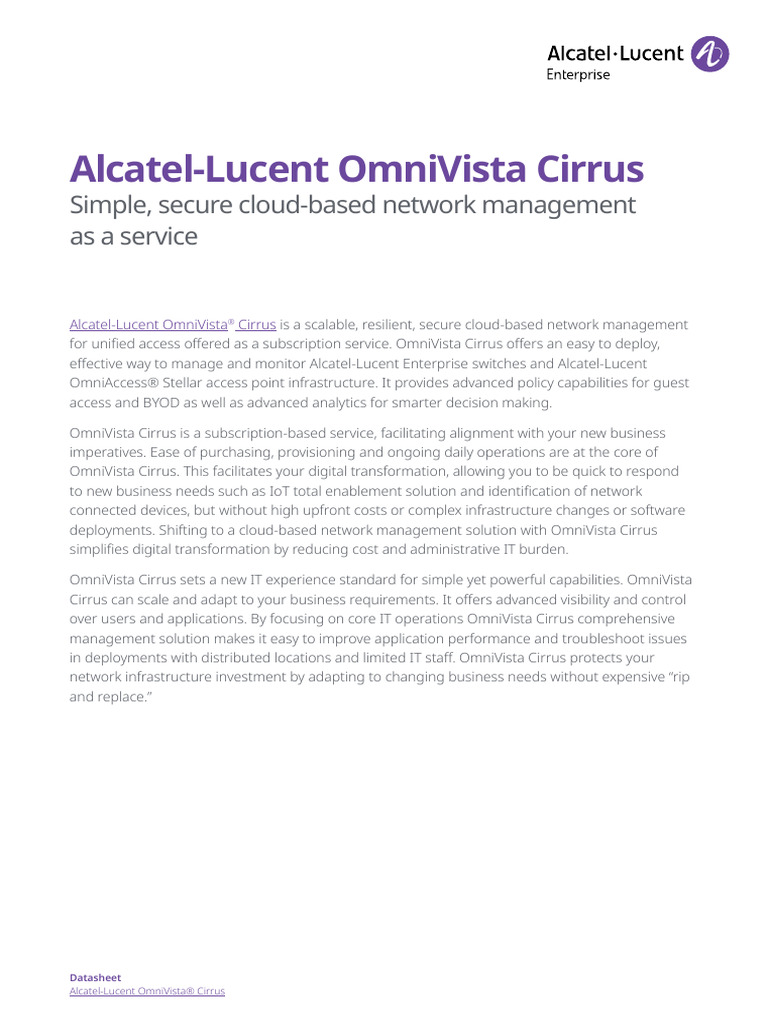 Ov Cloud Datasheet en | PDF