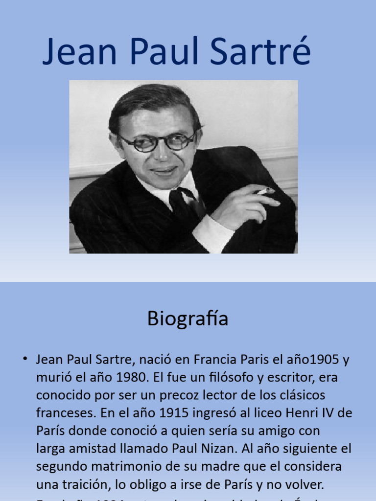 Jean Paul Sartré | PDF | Jean Paul Sartre | Dialéctico