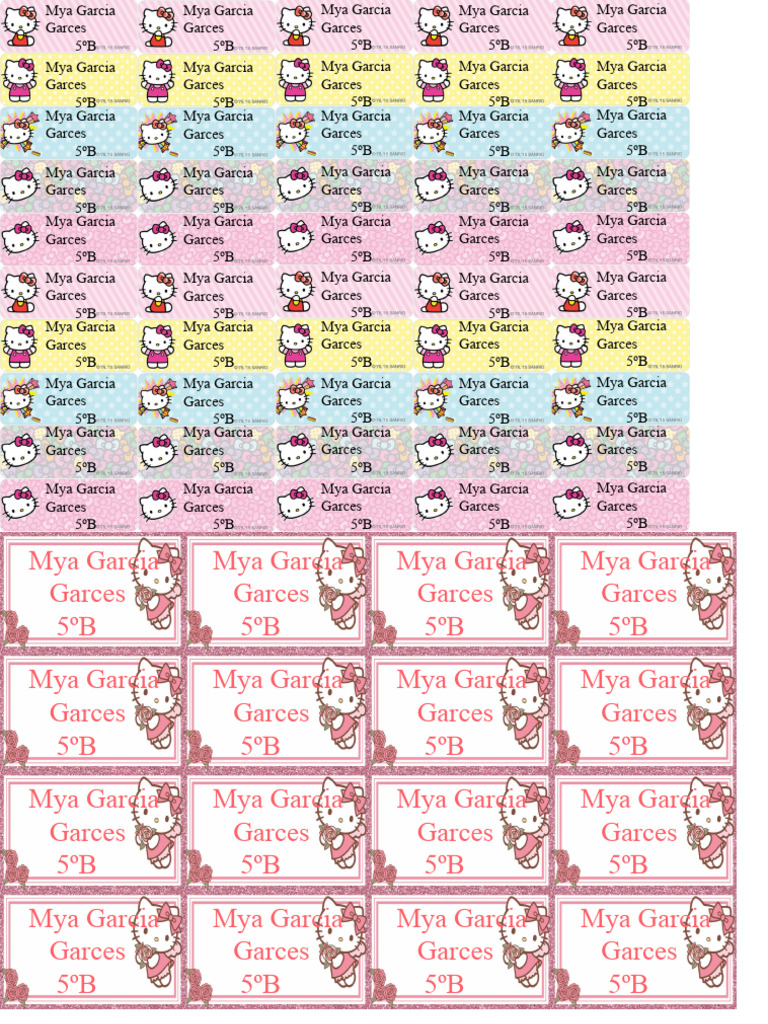 Hello Kitty Plantilla | PDF