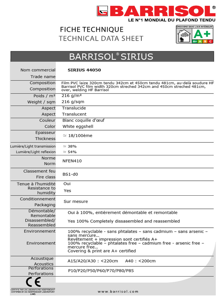 Sirius 44050 | PDF