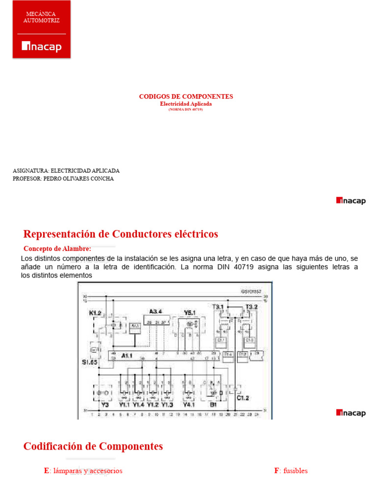 Asignació Letras Componentes (Norma Din 40719) | PDF