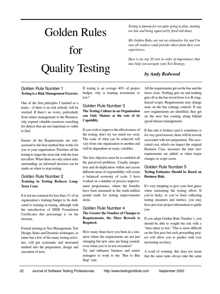 Golden Rule Pdf