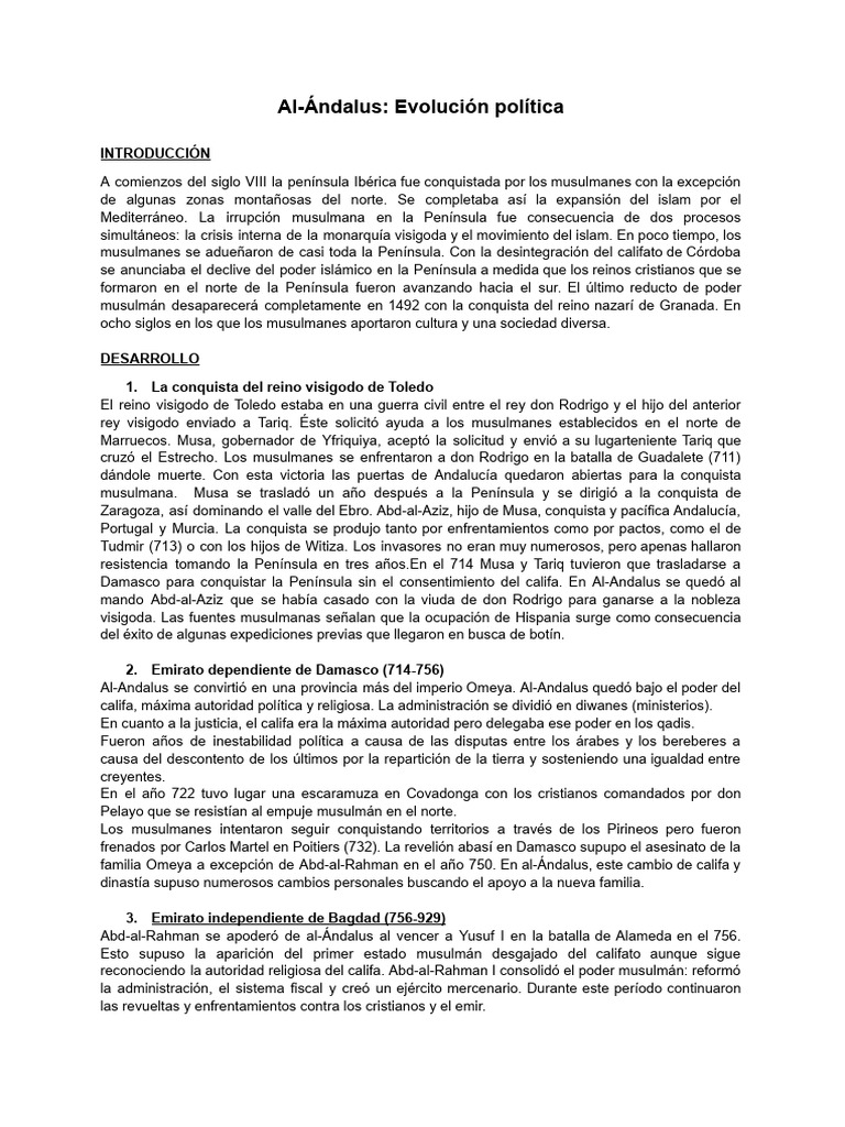 Al Andalus Pdf Al Andalus Edades Medias