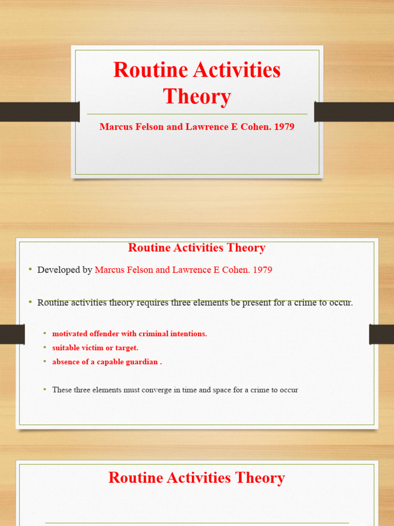 1 Routine Activities Theory | PDF 1 Routine Activities Theory | PDF