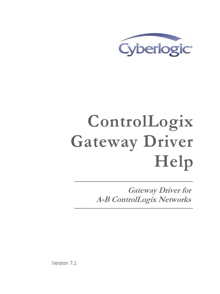 ControlLogix Gateway Driver Help | PDF