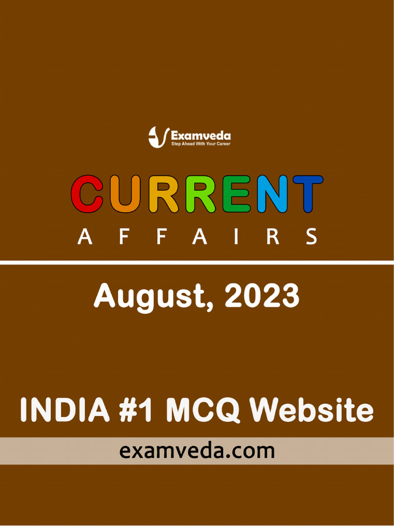 August 2023 Current Affairs Overview | PDF | Sexually Transmitted ...