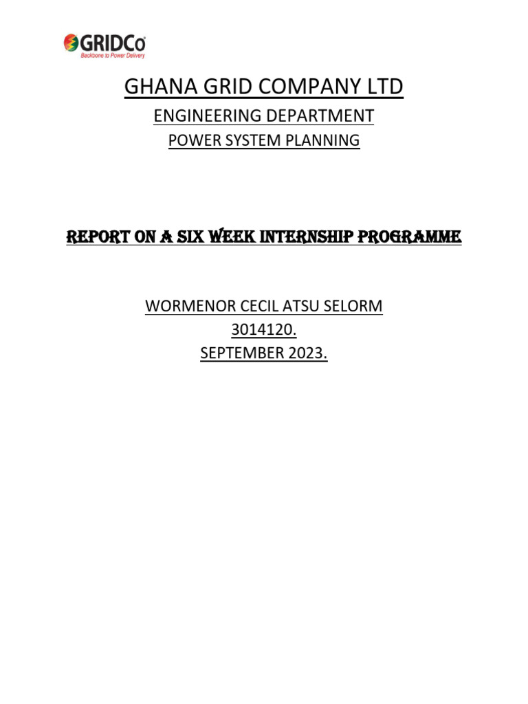 Ghana Grid Company LTD: Engineering Department | Download Free PDF | Electrical Grid ...