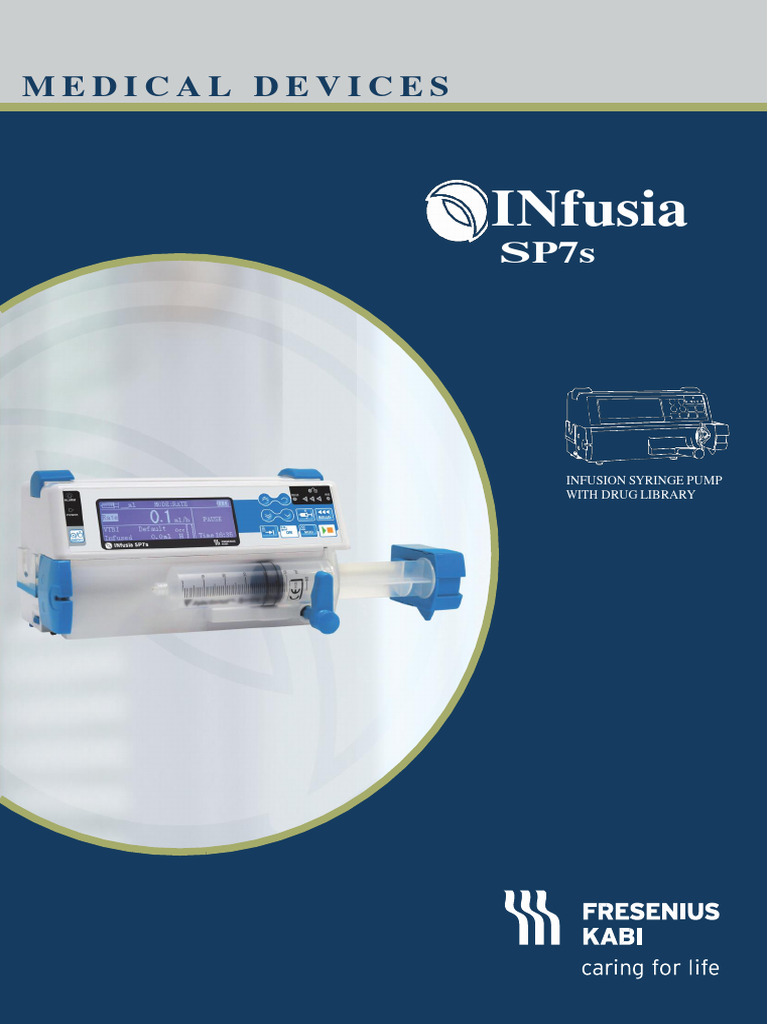 Fresenius Kabi Infusia sp7s Syringe Pump | PDF | Syringe | Intravenous ...