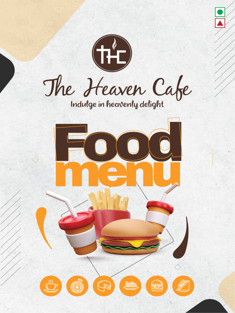 The Heaven Cafe Menu (2023) | PDF | Hamburgers | Capsicum