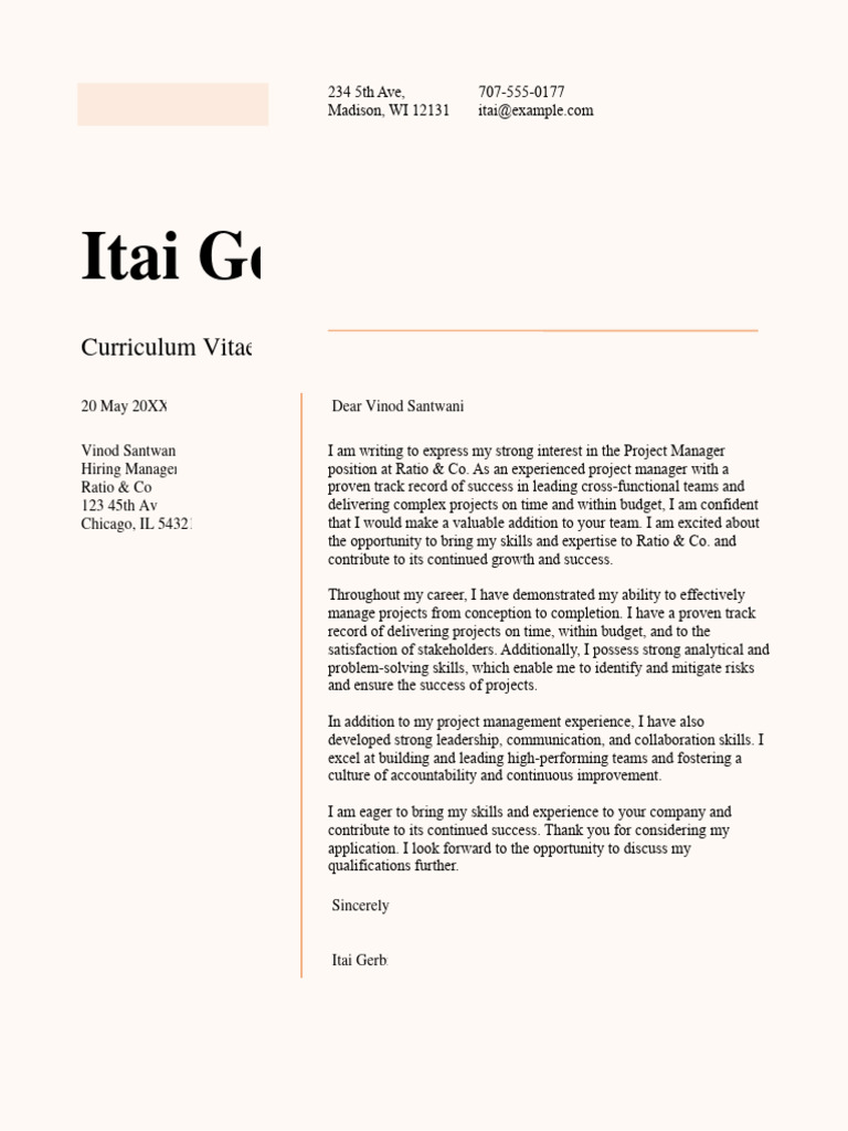 CV Cover Letter | PDF | Career & Growth | Business