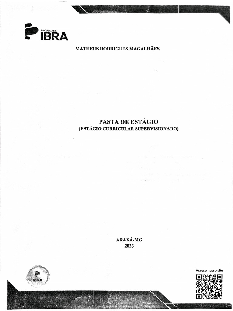 Estágio Ibra Pedagogia | PDF