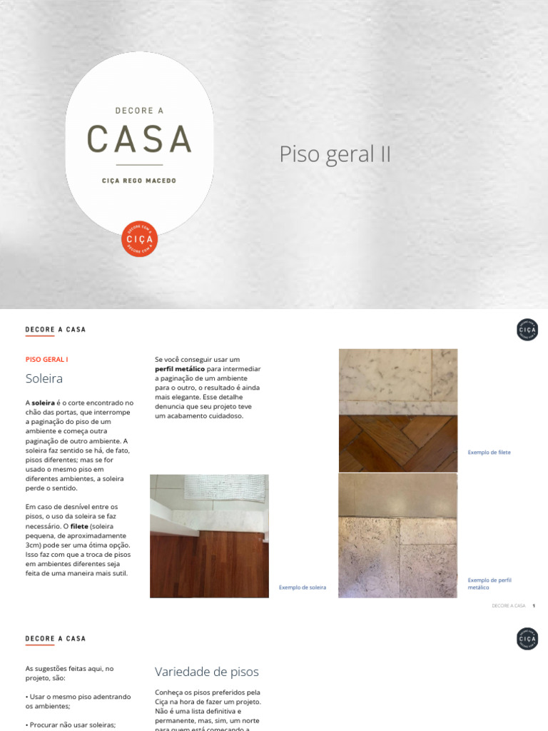 Decore Sala Material de Apoio m1 A4 | PDF | Telha