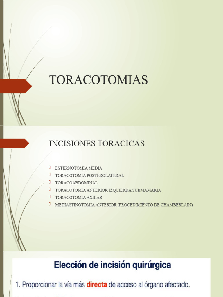 TORACOTOMIAS | PDF | Abdomen | Anatomía humana