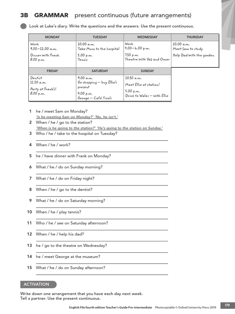 3B Grammar - Printable | PDF | Language Arts & Discipline