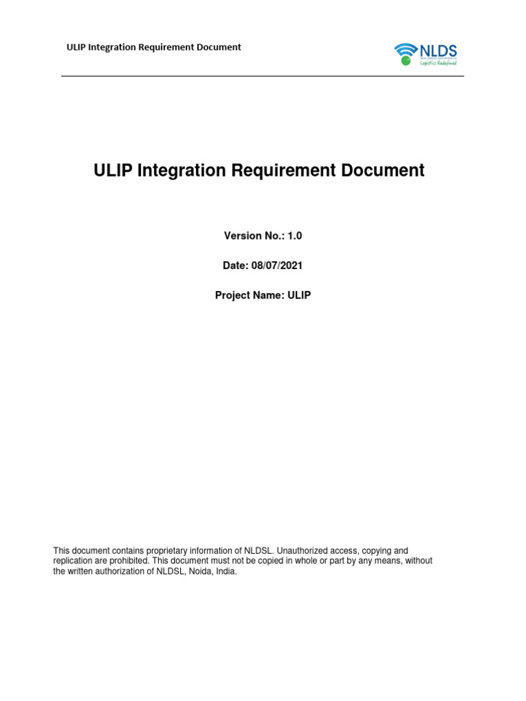 ULIP MPT Integration Requirement | PDF | Json | Web Service