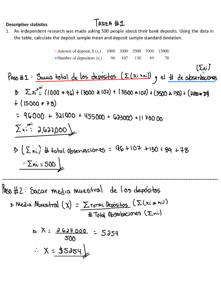 Imen 390 - Tarea 1 - Ysm | PDF | Matemáticas | Análisis estadístico