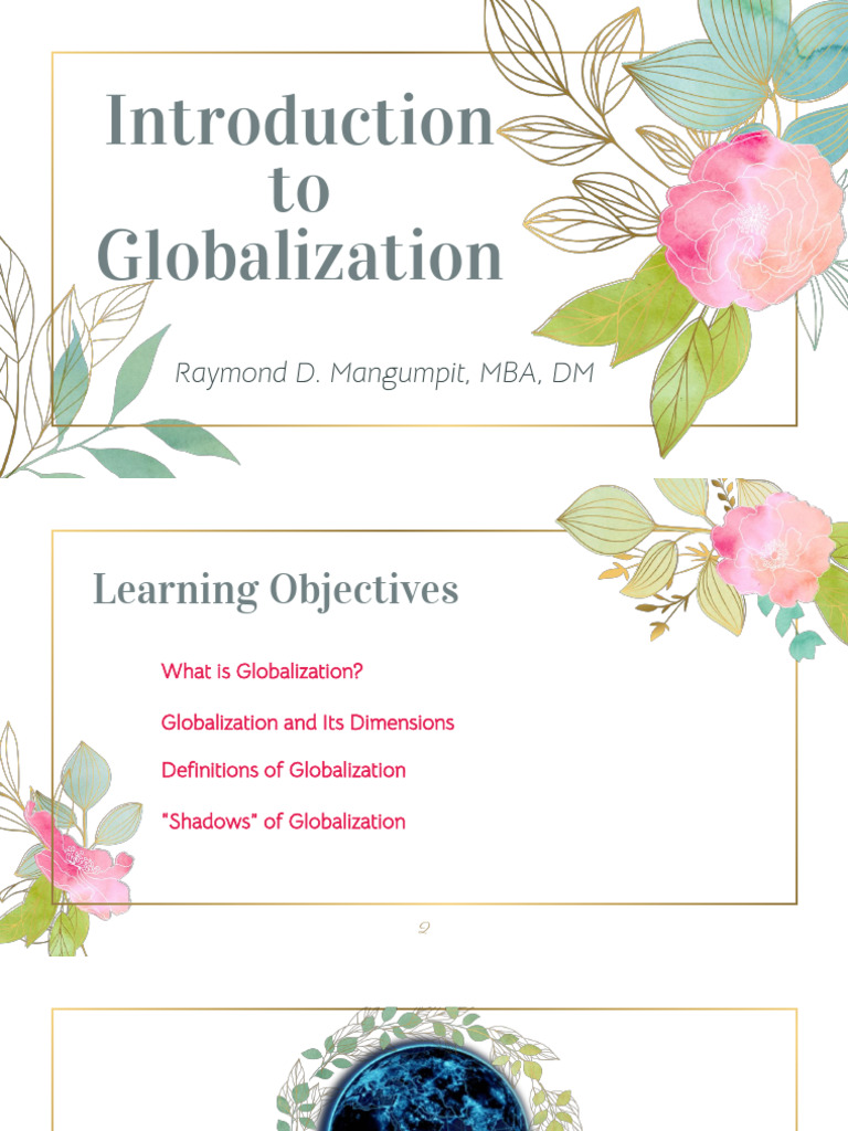 Introduction To Globalization | Download Free PDF | Globalization ...