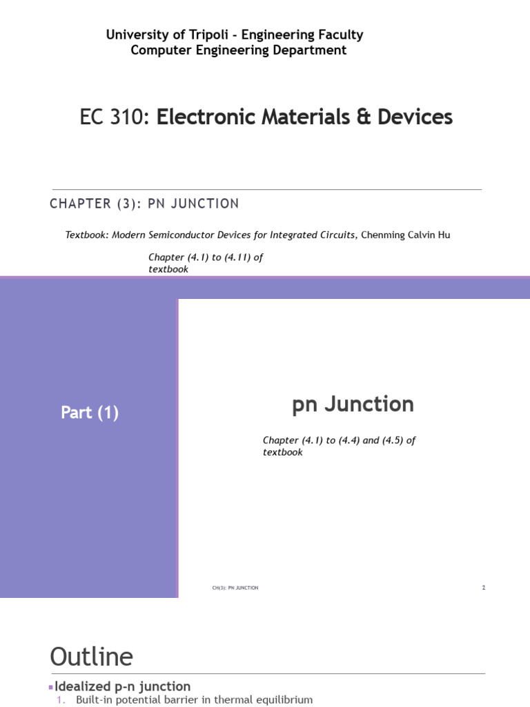 3-pn Junction | PDF | P–N Junction | Electronic Engineering