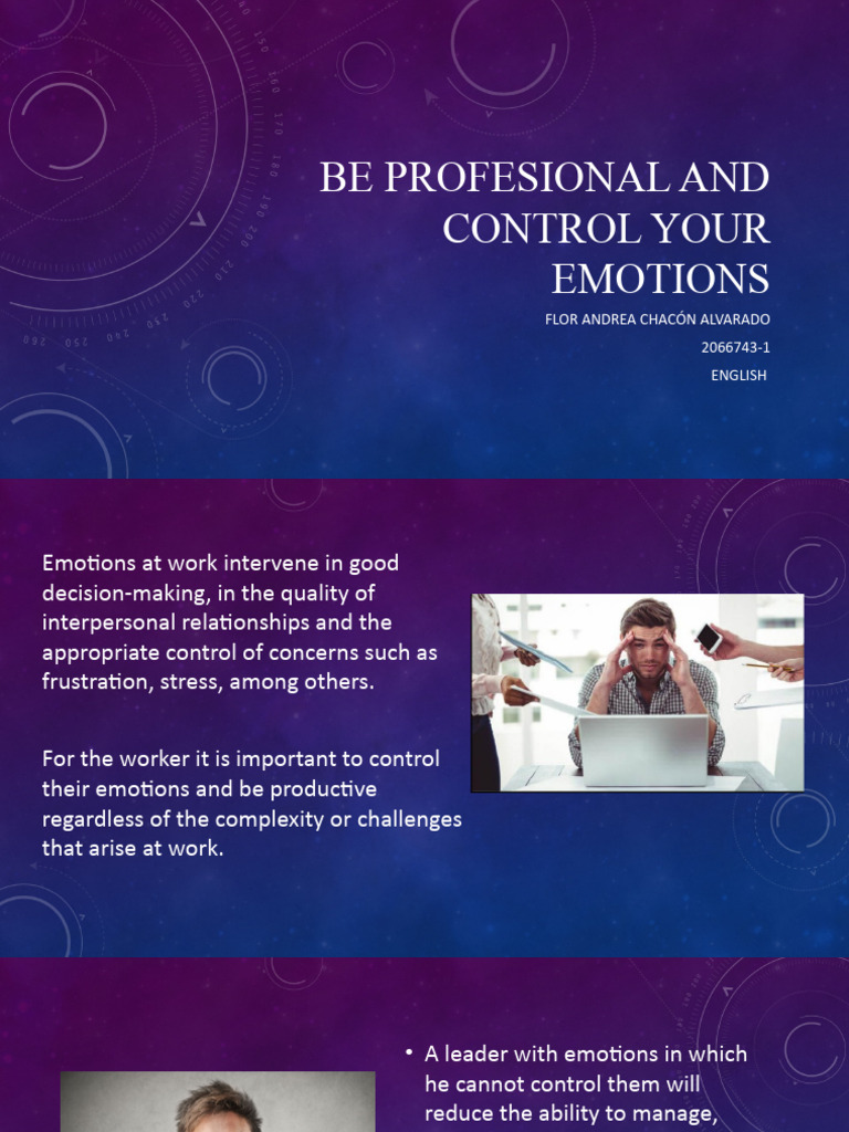 Control Emotions for Workplace Success | PDF