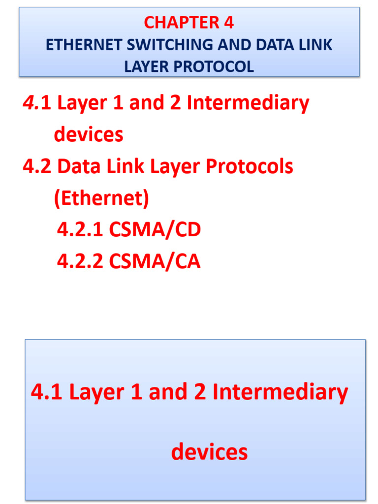 Chapter - 4 - 2022 - Edited | Download Free PDF | Ethernet | Computer Network