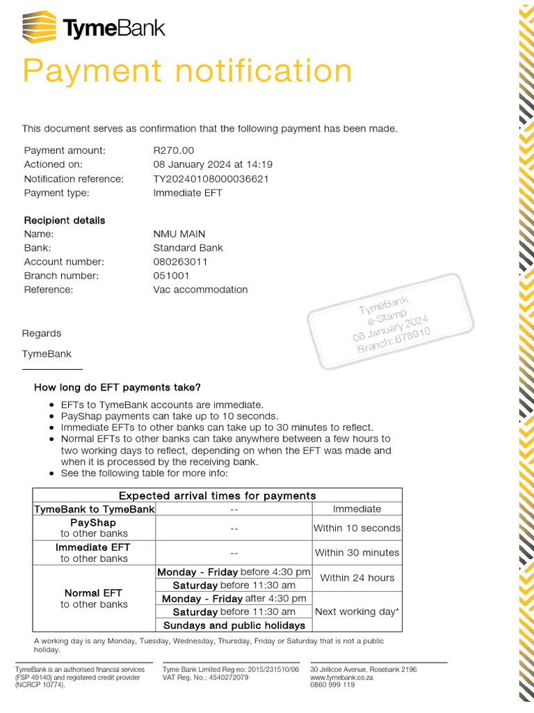 Proof of Payment | PDF