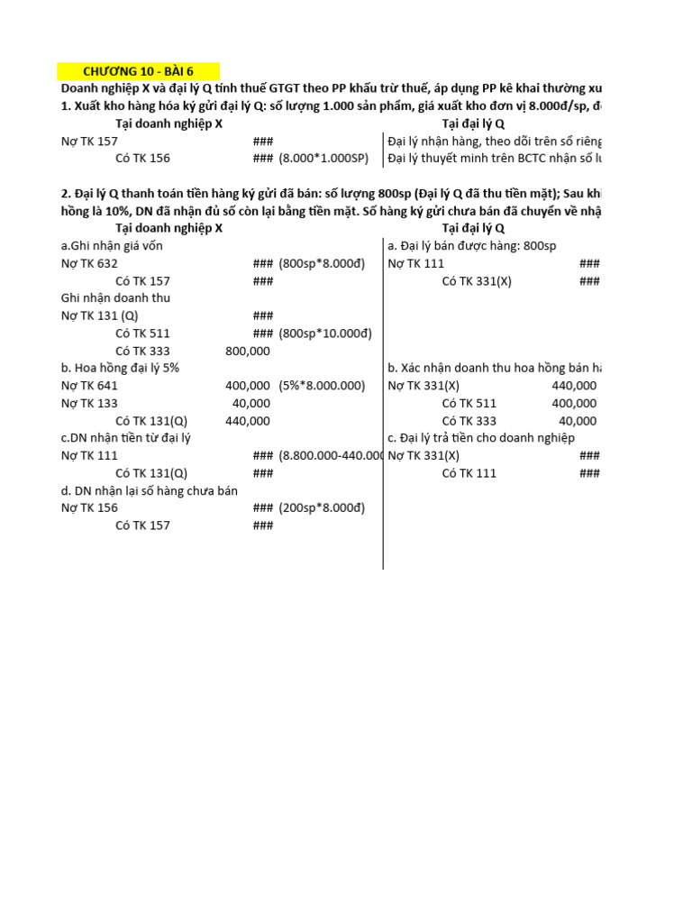 KTTC2 - Bài 10.6 | PDF