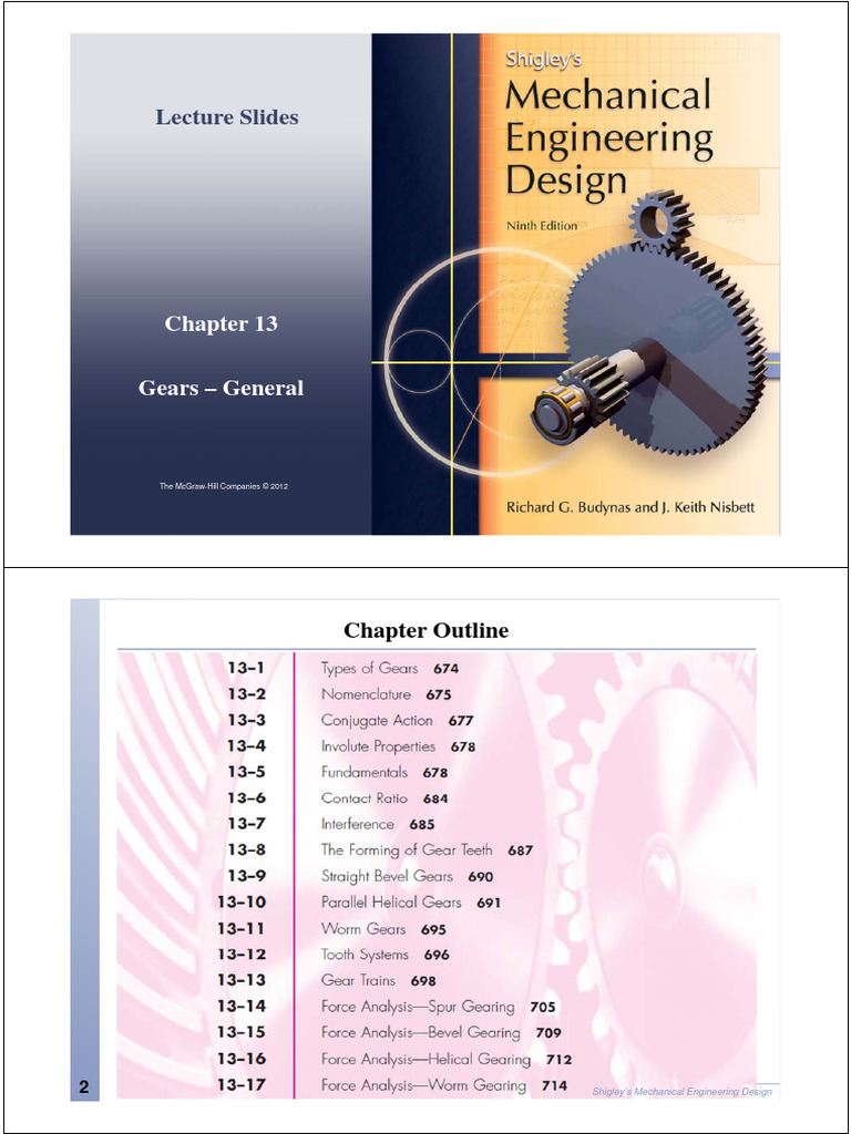 Mechanical Gear Design Basics | PDF | Gear | Motion (Physics)