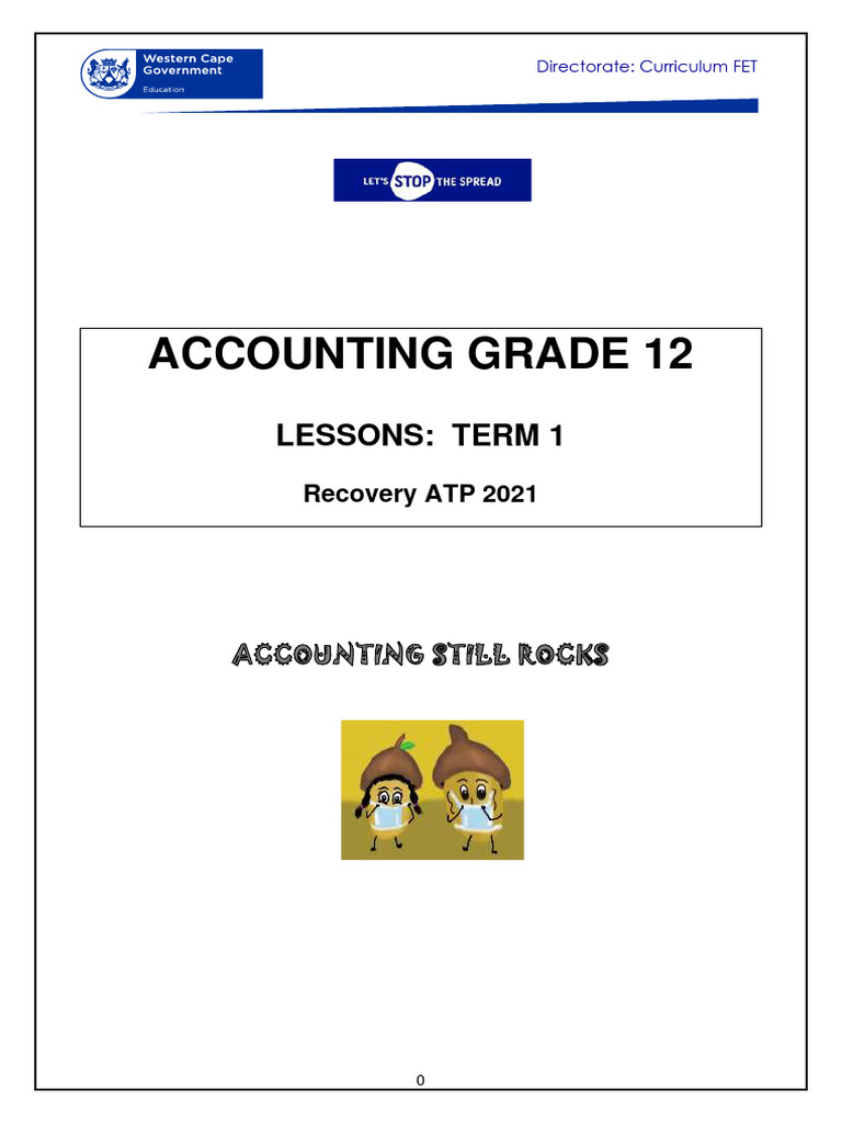 Grade 12 Acc Lesson Plan | PDF | Debits And Credits | Dividend