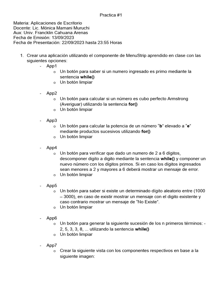 Practica1 INF430 2023 | PDF