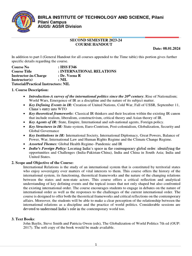 HSS F346 1626 20240108154529 | PDF | International Relations | Global ...