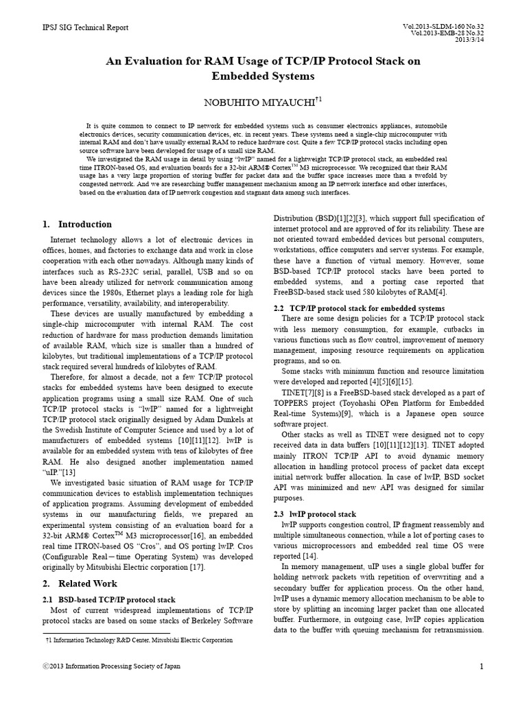 Ipsj SLDM13160032 | PDF | Transmission Control Protocol | Computer Network