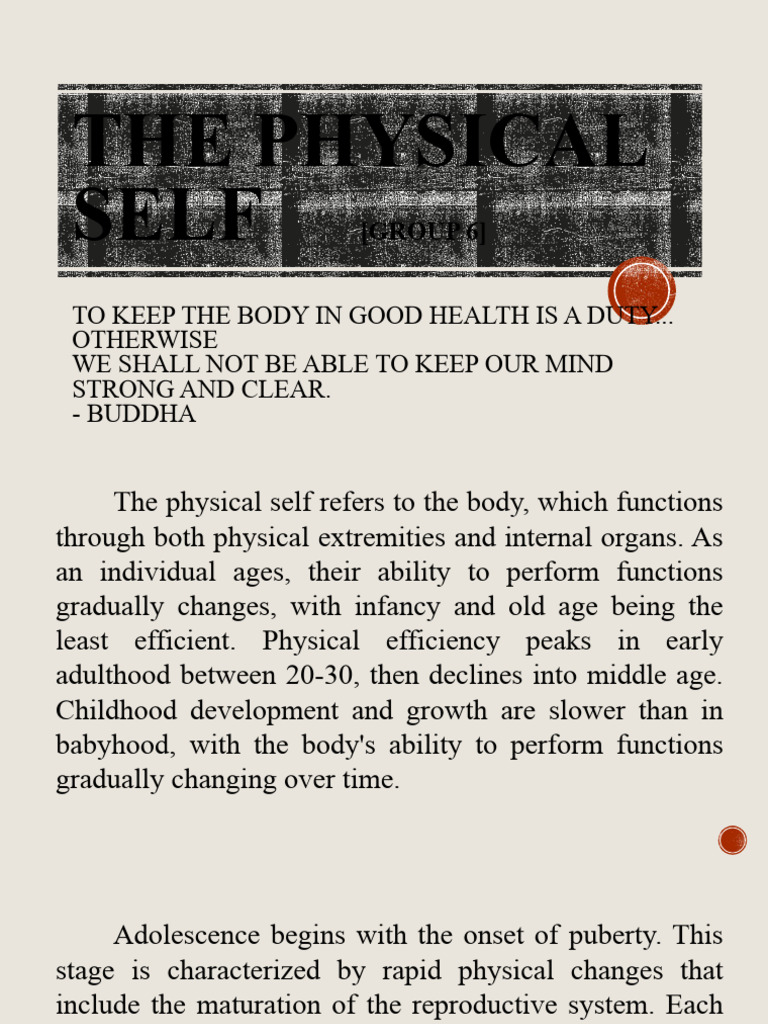 The Physical Self | PDF | Adolescence | Body Image
