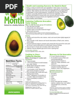 Avocado Size Chart for Foodservice | PDF | Avocado | Foods