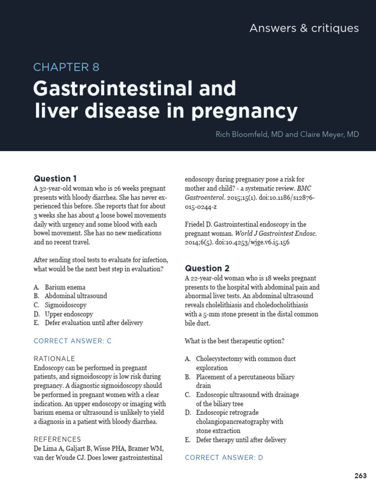 AGA DDSEP 10 Chapter 8 QA Pregnancy | PDF