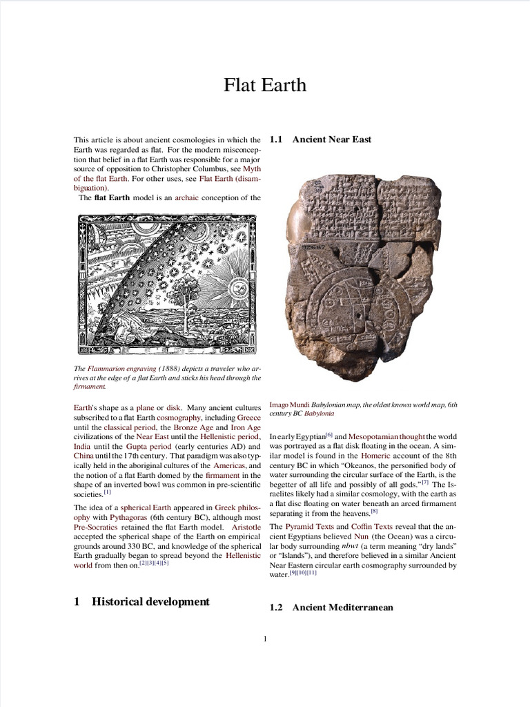 flat earth | PDF