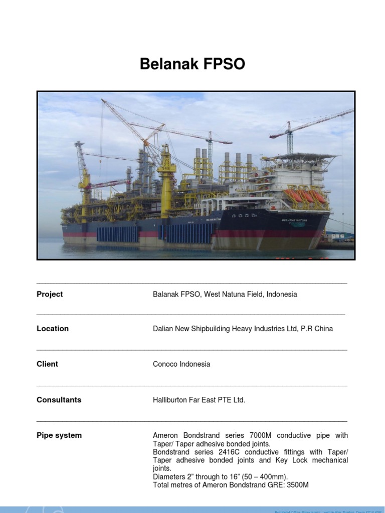 PCPCH033_Belanak_FPSO | Pipe (Fluid Conveyance) | Industries