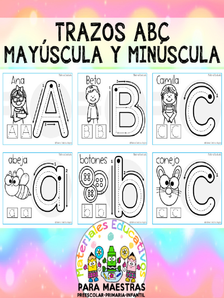 Trazos Del Abecedario en Mayúscula y Minúscula Recopilado Por ...