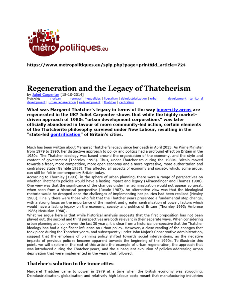 2014 Carpenter - Metropolitiques - Regeneration and the Legacy of ...