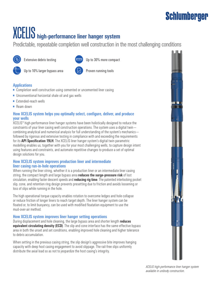 SLB Xcelis Ps | PDF | Casing (Borehole) | Mechanical Engineering