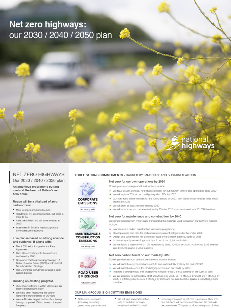 Net Zero Roads Roadmap | PDF | Climate Change Mitigation ...