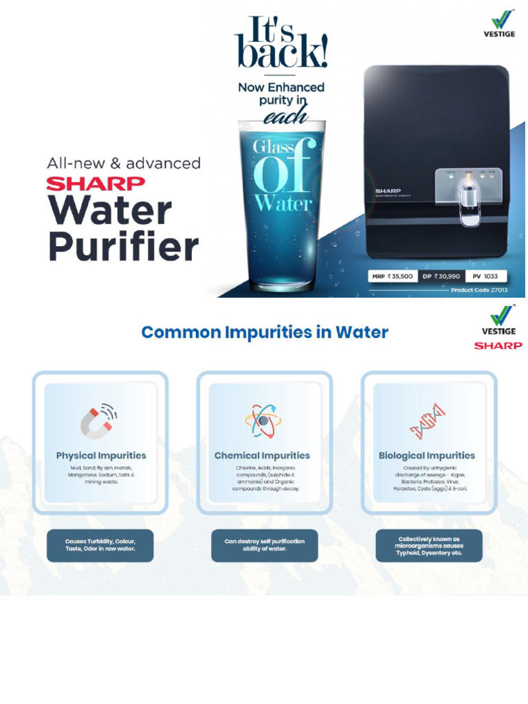 Sharp Water Purifier Presentation - April 2022 | PDF | Water ...