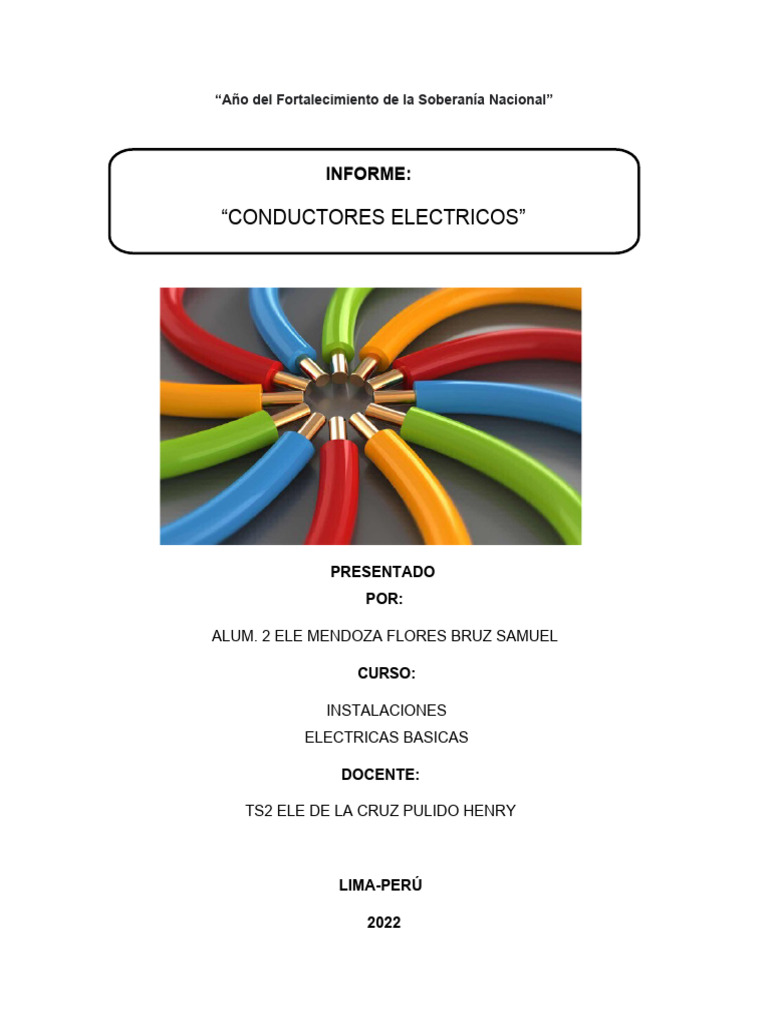 Conductores Electricos | Descargar gratis PDF | Conductor electrico | Ciencias fisicas