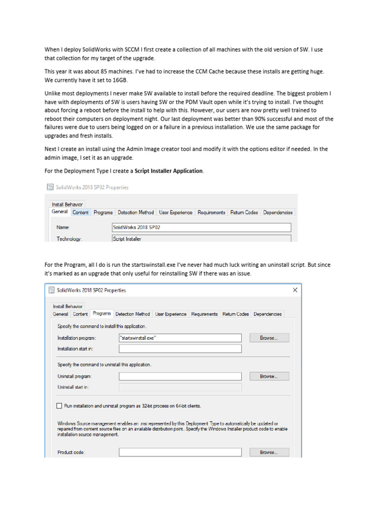 SCCM Solidworks | PDF