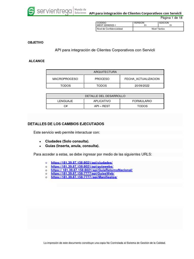 Documentacion API | PDF | Contraseña | Gestión de la calidad
