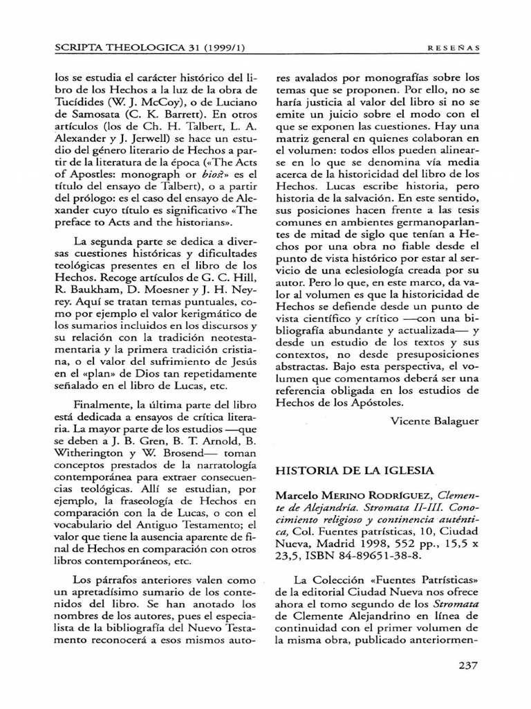 Análisis de los Stromata de Clemente | PDF