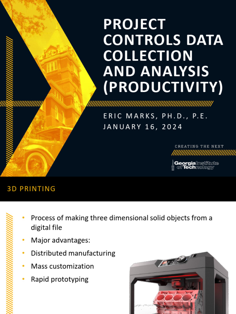 Project Controls Data Collection and Analysis (Productivity) | PDF ...
