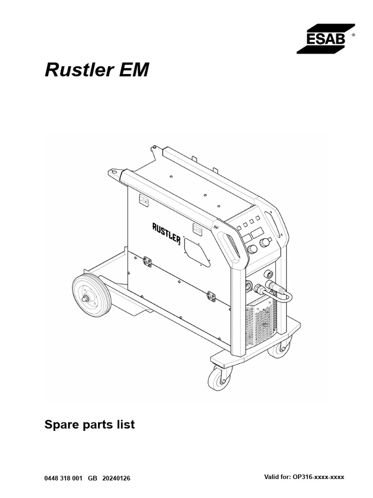 Rustler EM: Spare Parts List | PDF