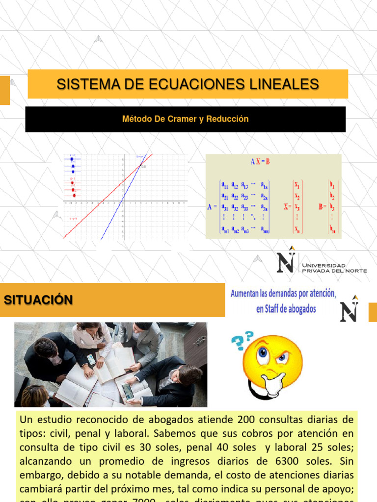 PPT_S10_Sistema de Ecuaciones Lineales(1) | PDF | Sistema de ecuaciones ...