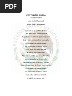 LETRA TOQUE DE BANDERA | PDF